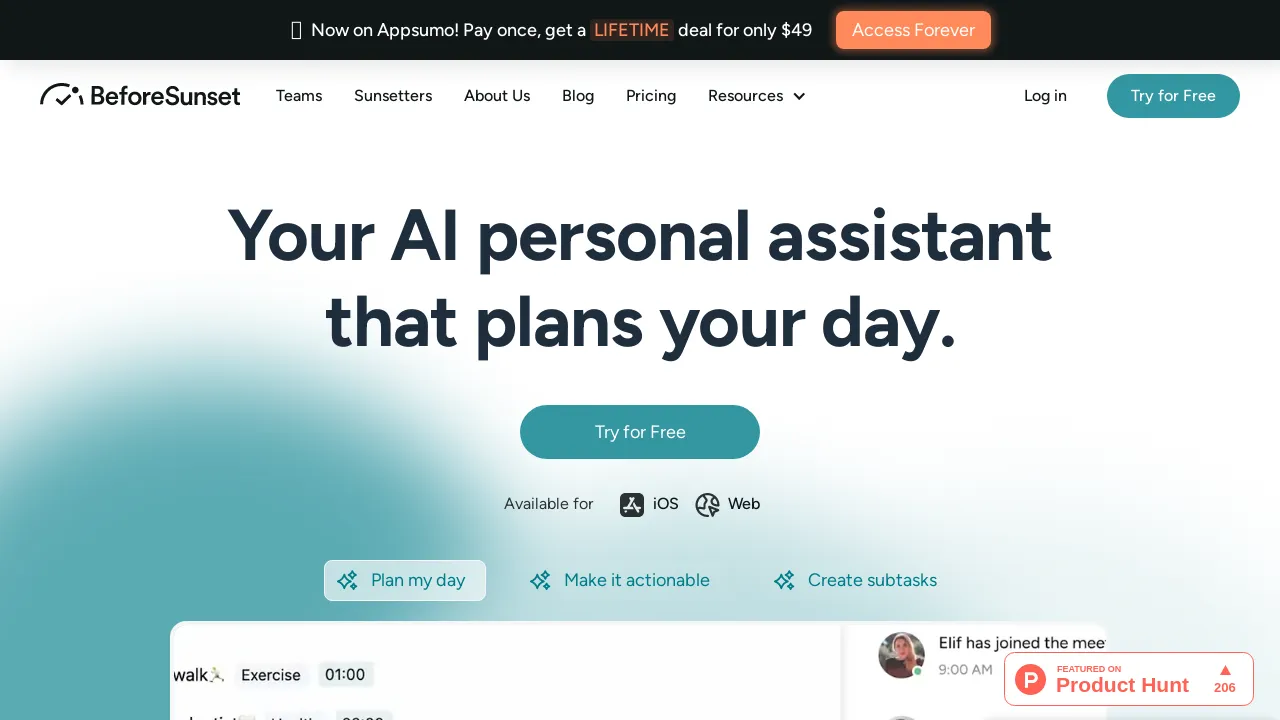 BeforeSunset AI - BestofAI
